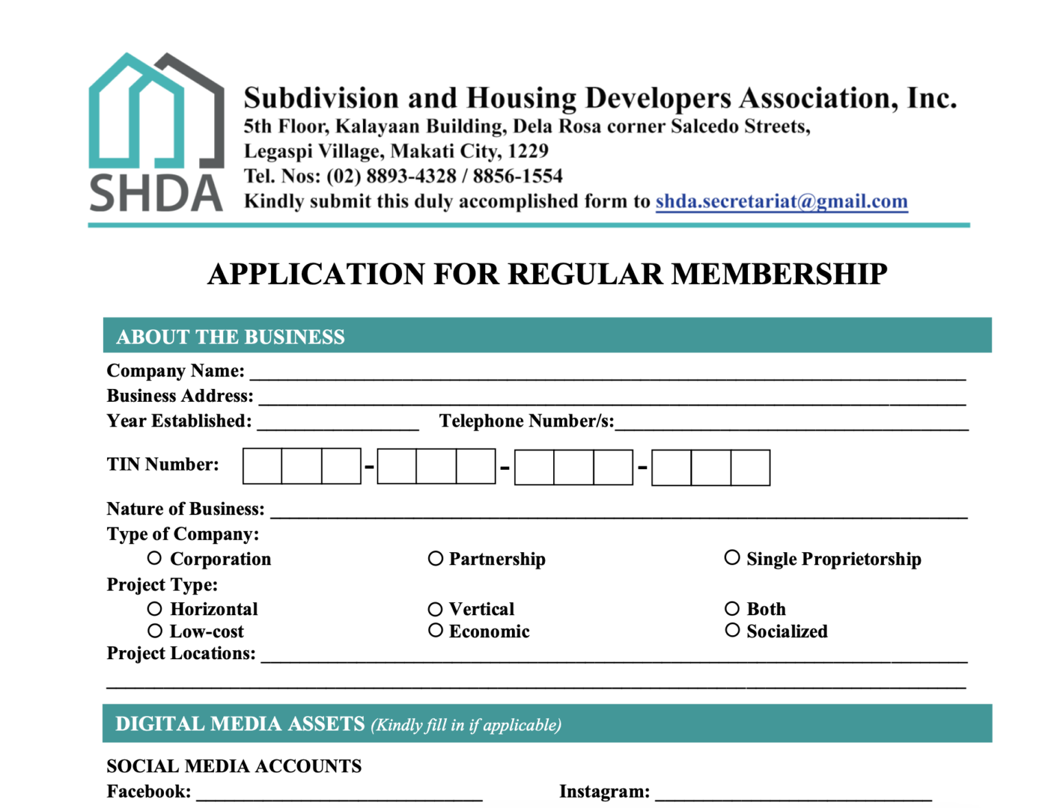 Become A Member – SHDA | Official Website